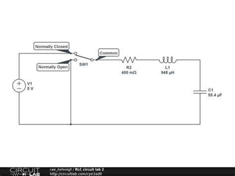 RLC Circuit Lab 2 CircuitLab
