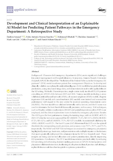 Development And Clinical Interpretation Of An Explainable Ai Model For
