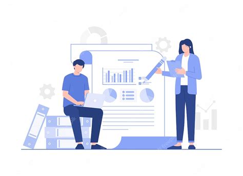 Premium Vector Financial Analysis Data Report Concept Infographic