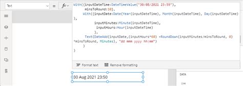 Power Apps Guide Formula How To Round Times To The Nearest X