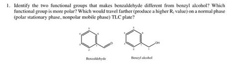 Solved 1 Identify The Two Functional Groups That Makes