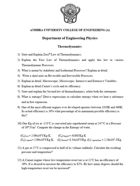 Thermodynamics Physics Pdf