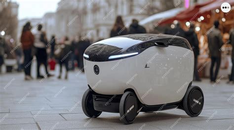 Autonomous Courier Small Delivery Robot On Wheels Advanced Technology