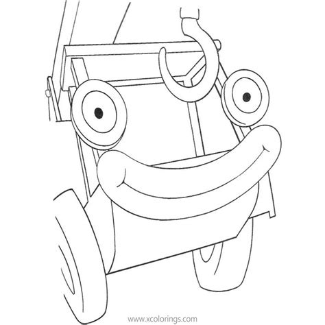 Bob The Builder Coloring Pages Lofty Is Happy