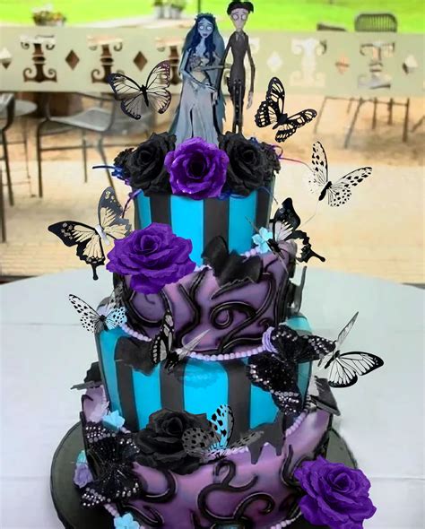 Purple Gothic Wedding Cake 60 Photos
