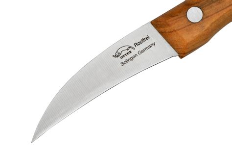 Otter Paring Knife 1011 Ol Curved Stainless Olive Schälmesser