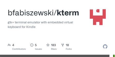 GitHub Bfabiszewski Kterm Gtk Terminal Emulator With Embedded Virtual Keyboard For Kindle