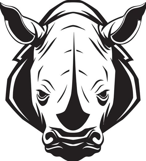 Premium Vector Wildlife And Nature In Rhino Vector Graphics Rhino Vector Art For Web And