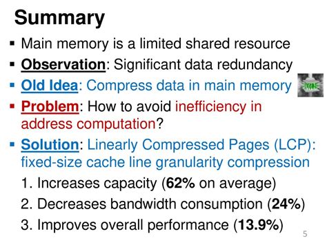 linearly compressed pages a main memory compression framework with low
