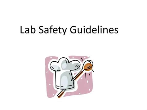 PPT Lab Safety Guidelines PowerPoint Presentation Free Download ID 2171401