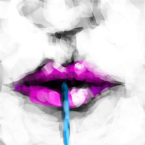 Lips And Candy Stock Illustration Illustration Of Lips 141777044