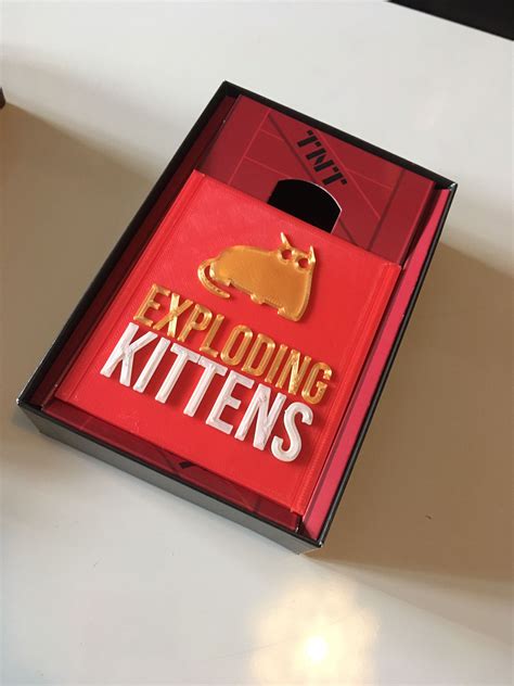 Archivo Stl Caja Exploding Kittens Board Game 🤯 Gcode・idea De