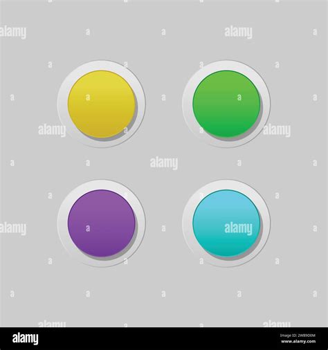 Button Web Ui And Ux Glass Morphism Colorful Vector Stock Vector Image
