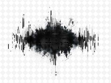 Premium Psd Png Pixelated Grid Glitch With Binary Code Patterns
