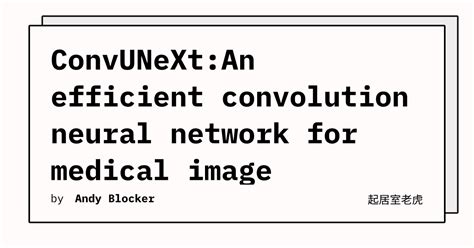 Convunextan Efficient Convolution Neural Network For Medical Image