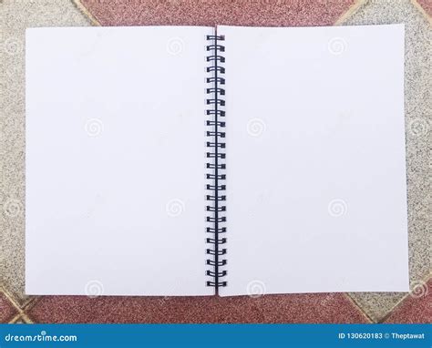 Notepad Is On Wooden Table Stock Image Image Of Mock 130620183