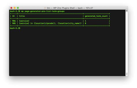 Generate Wp Cli Wp Zinc