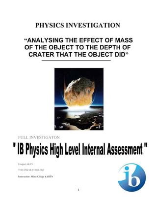 IB Physic Full Investigation PDF
