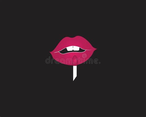 Sexy Labios Del Logo De Fondo Stock De Ilustraci N Ilustraci N De
