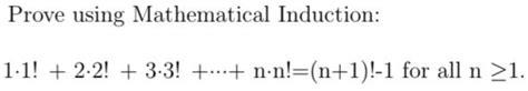 Solved Prove using Mathematical Induction: | Chegg.com