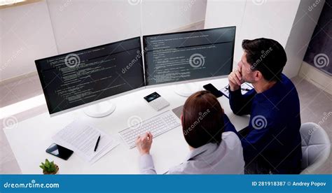 Agile Pair Programming And Extreme Coding Stock Image Image Of Agile