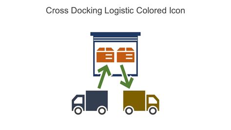 Cross Docking Logistic Colored Icon In Powerpoint Pptx Png And Editable