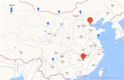 高德地图：标点 连线 自定义图标 文字提示的使用 地图标点连线 csdn博客
