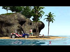 Hot Sex Dune Buggy Topical Beach And Horny Sexy Brunette Xxx Mobile Porno Videos Movies
