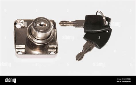 New Lock Drawer Furniture With Keys Stock Photo Alamy