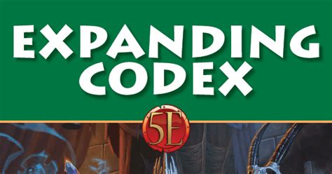 Expanding Codex | RPG Item | RPGGeek