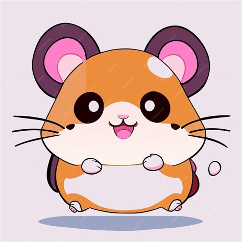 Premium Vector Hamster Chibi Kawaii Hand Drawn Cartoon Sticker Icon