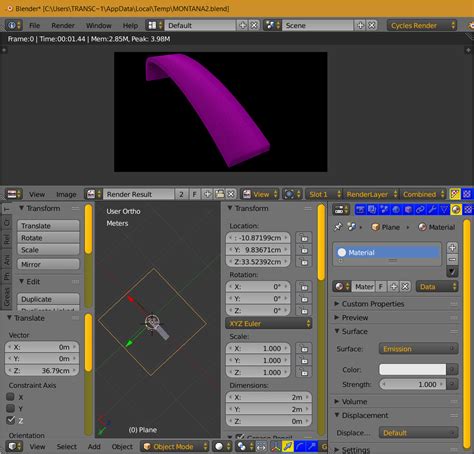 Strange Horizontal Stripe On A Surface With A Cycles Material Applied Blender Stack Exchange
