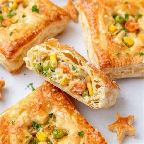 Mini Chicken Pot Pies With Puff Pastry ~ Barley And Sage