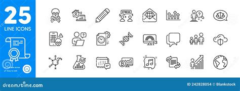 Outline Set Of Difficult Stress Timer And Sleep Line Icons For Web App Vector Cartoondealer