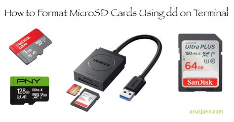 How To Format A Microsd Or Sd Card Using Dd