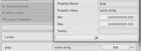 Python Adding Other Types Of Custom Properties Blender Stack Exchange