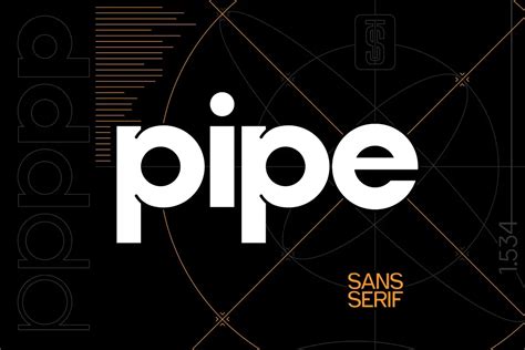 Pipe Free Geometric Sans Serif Font Free Ui Resources