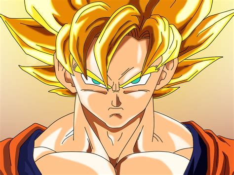 Drawing And Painting Of Goku Ssj2 By Blasttrash On Deviantart