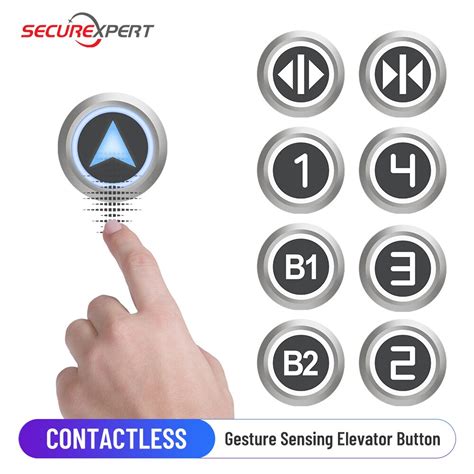 Touchless Sensor Elevator Round Push Button Ip68 W Grandado