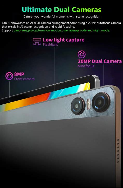 Tab30 2k Android Tablet 12gb 256gb 11 Tddi Display Octa Core 8000mah Battery 20mp 4g Volte