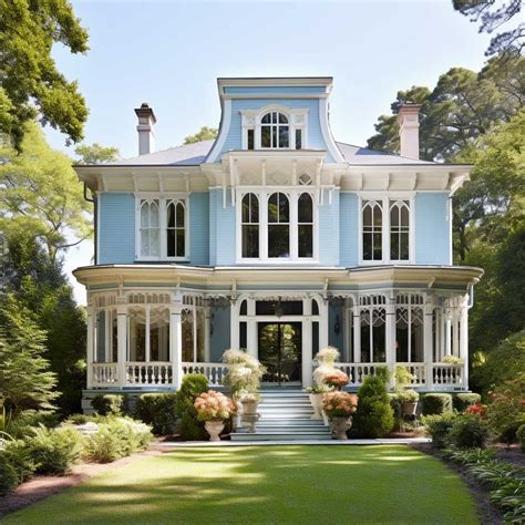 Immerse Yourself In The Calming Influence Of Sky Blue Home Exteriors Discover How This Serene