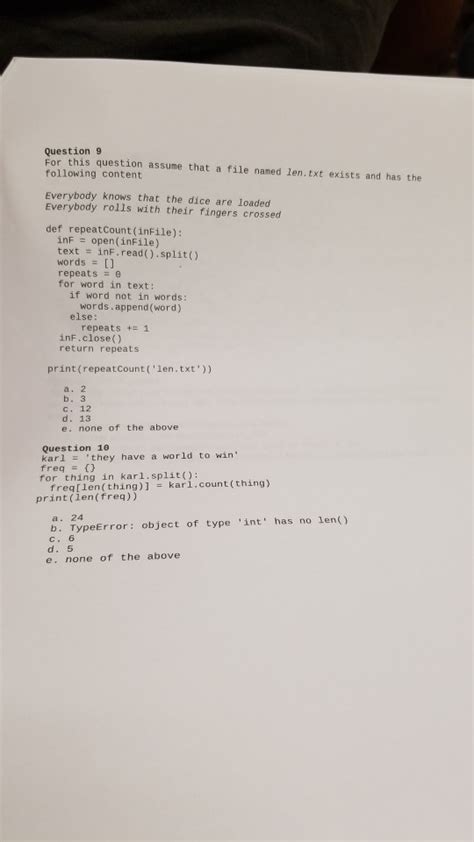 solved question 9 for this question assume that a file named