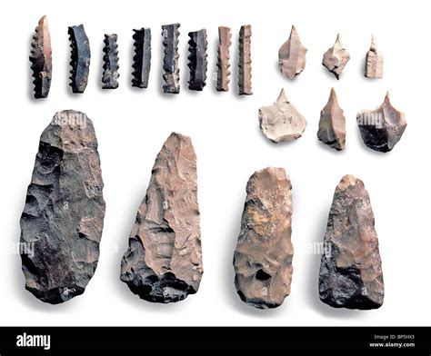 Paleolithic Weapons And Tools Prehistoric Stone Tools Categories And