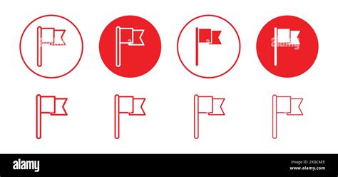 Report Flag Icon Vector Logo Set Collection For Web App Ui Stock Vector Image Art Alamy