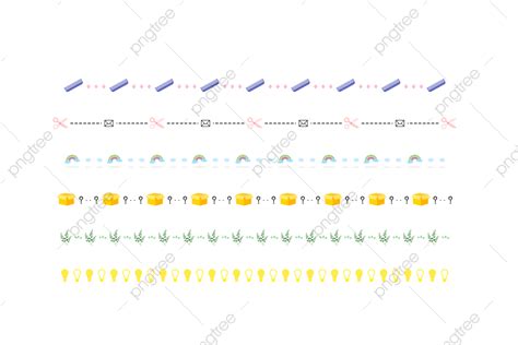 사랑스러운 분할 선 일러스트 가위 구분선 플랜트 분할 라인 도형 분할 선 Png 일러스트 및 Psd 이미지 무료 다운로드 Pngtree