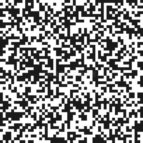 Seamless Pattern Simulated Qr Code For Background Banner Screen