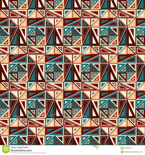 Vector Seamless Pattern Consists Of Geometric Elementsthe Elements Have A Triangular Shape And