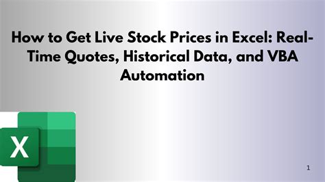 Excel Vba Stock Quotes Basic Excel Tutorial
