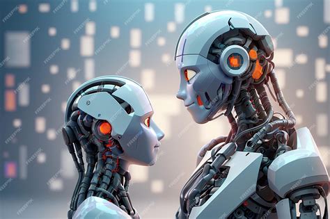 Premium Ai Image 3d Rendering Artificial Intelligence Robot Or Cyborg Isolated On Black Background