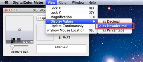 How To Get Hexadecimal Color Codes With Digital Color Meter In Mac Os X